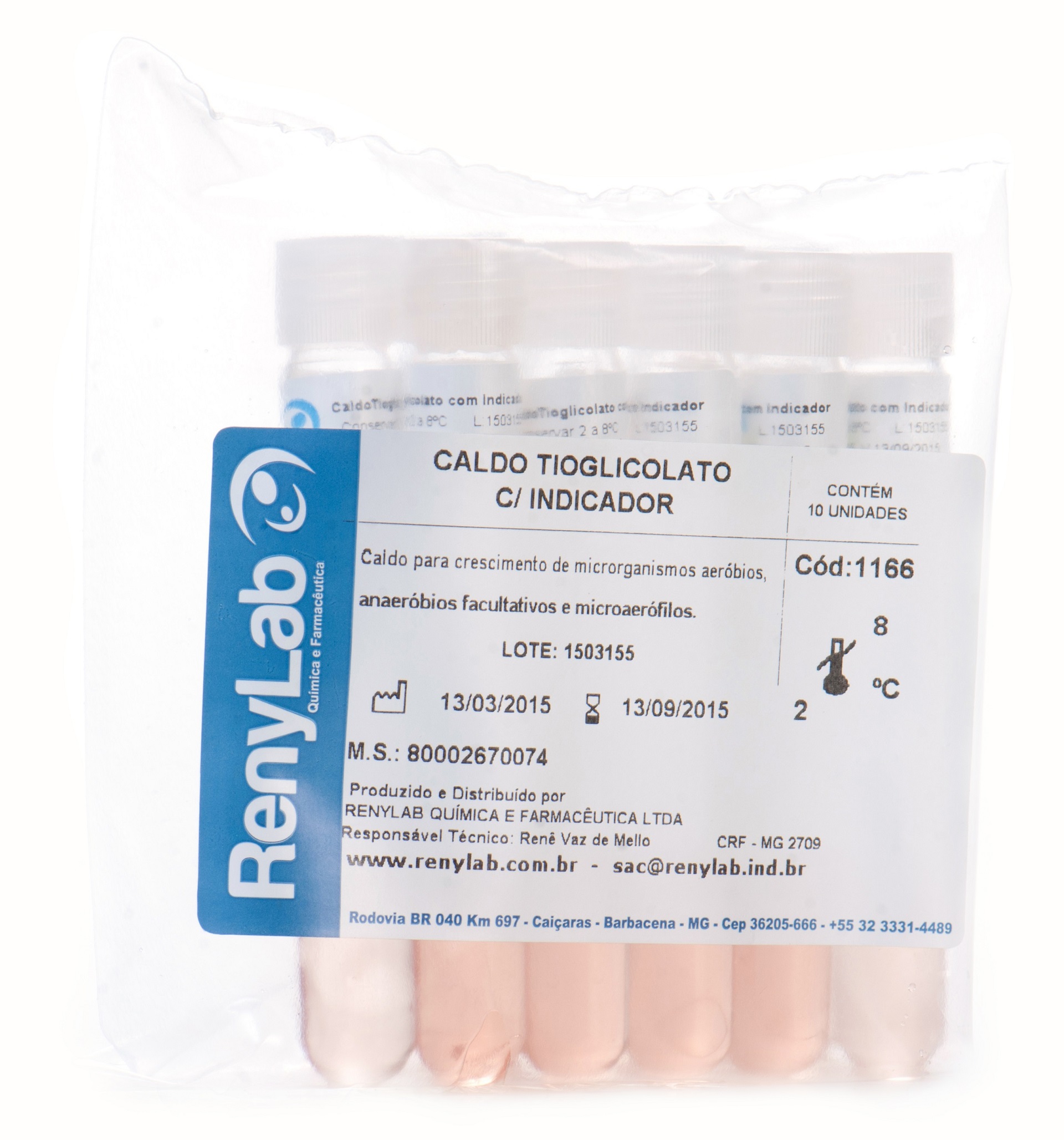 Caldo Tioglicolato c/ Indicador - Renylab